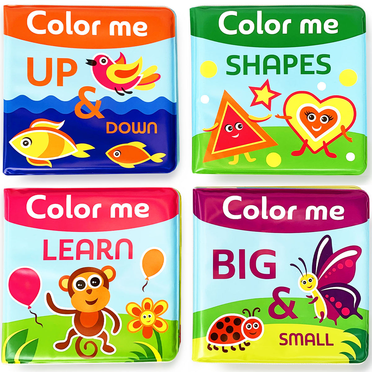 Color Me Bath Books + Crayons – BabyBibi