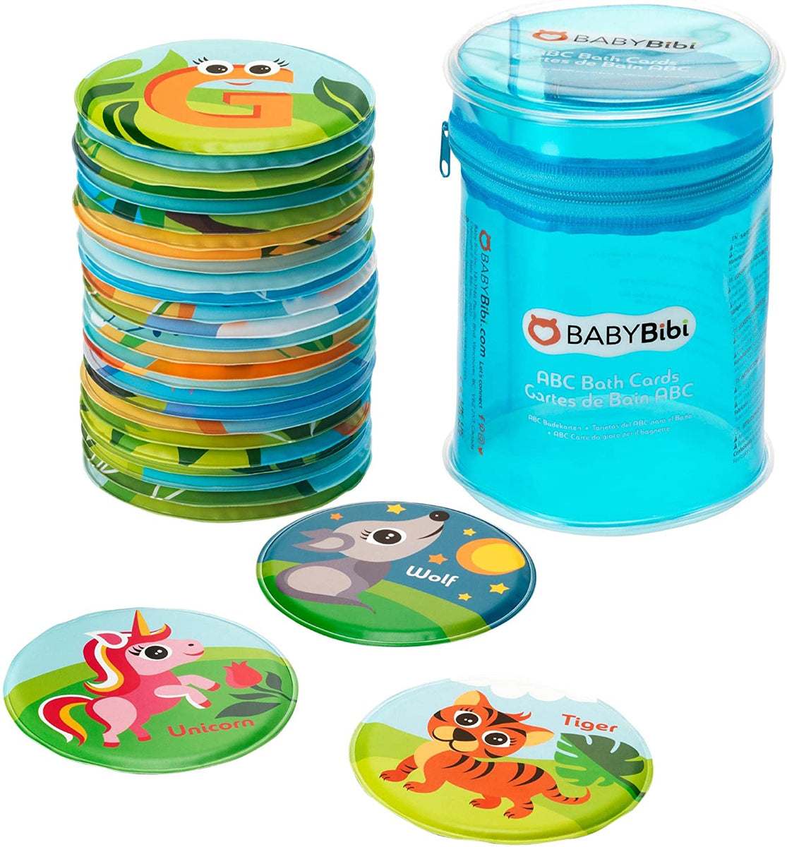 ABC Animal Bath Cards – BabyBibi