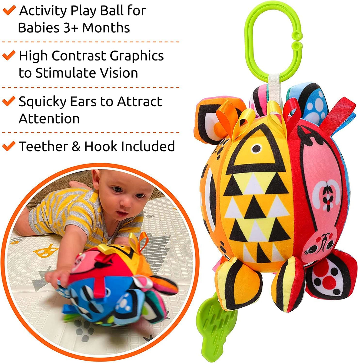 Soft Activity Ball for Babies – BabyBibi