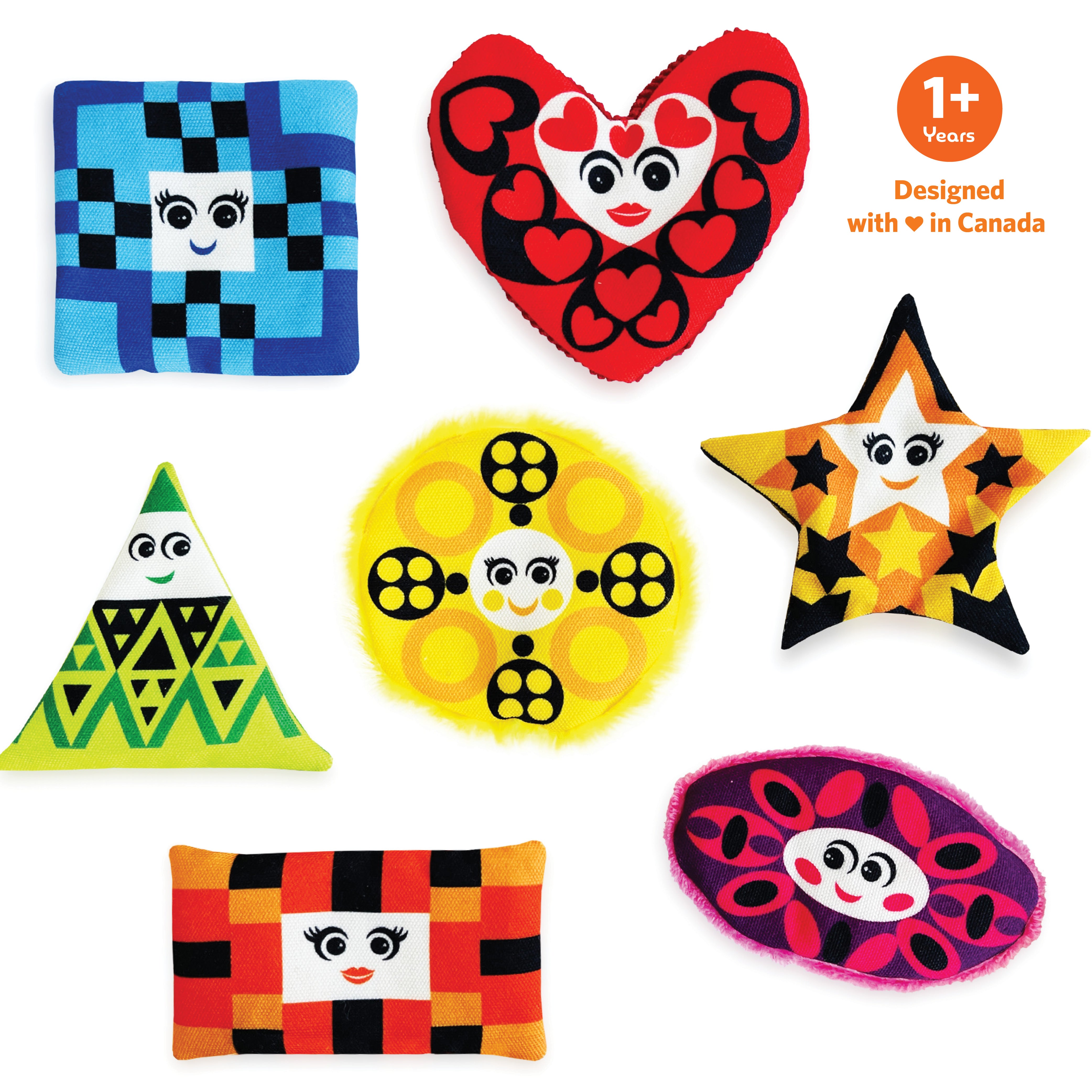 Bean Shapes with Graphics and Textures – BabyBibi